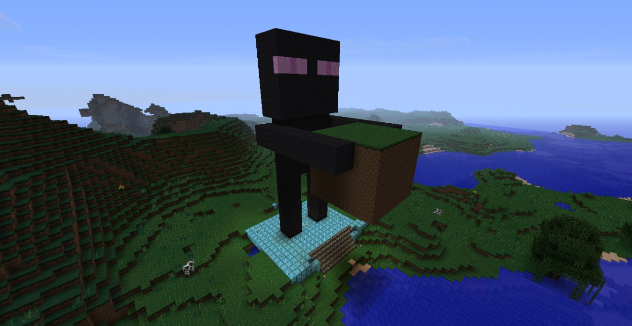 Enderman Statue Minecraft Map